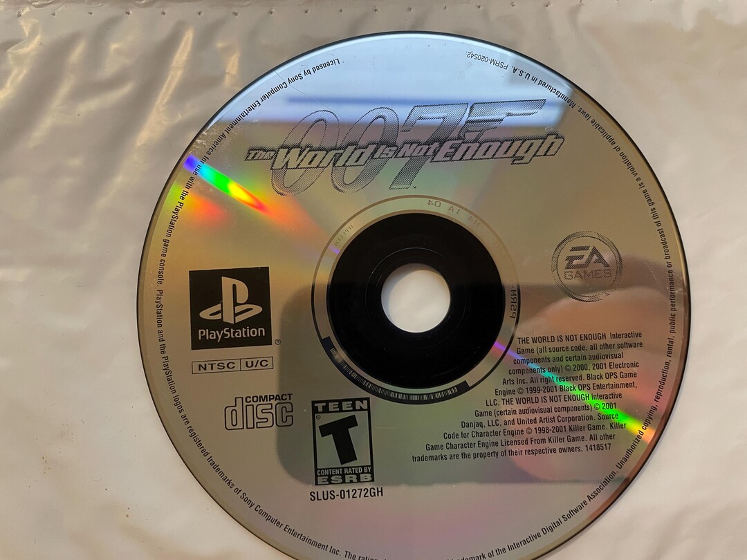 Sony Ps1 Loose Game 007 Worlds is Not Enough - Etsy