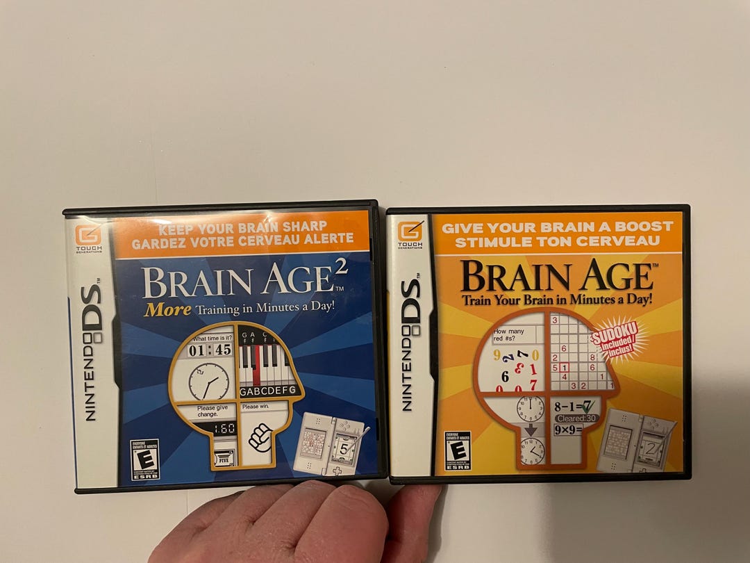 Authentic Brain Age 1 and 2 Game - Etsy
