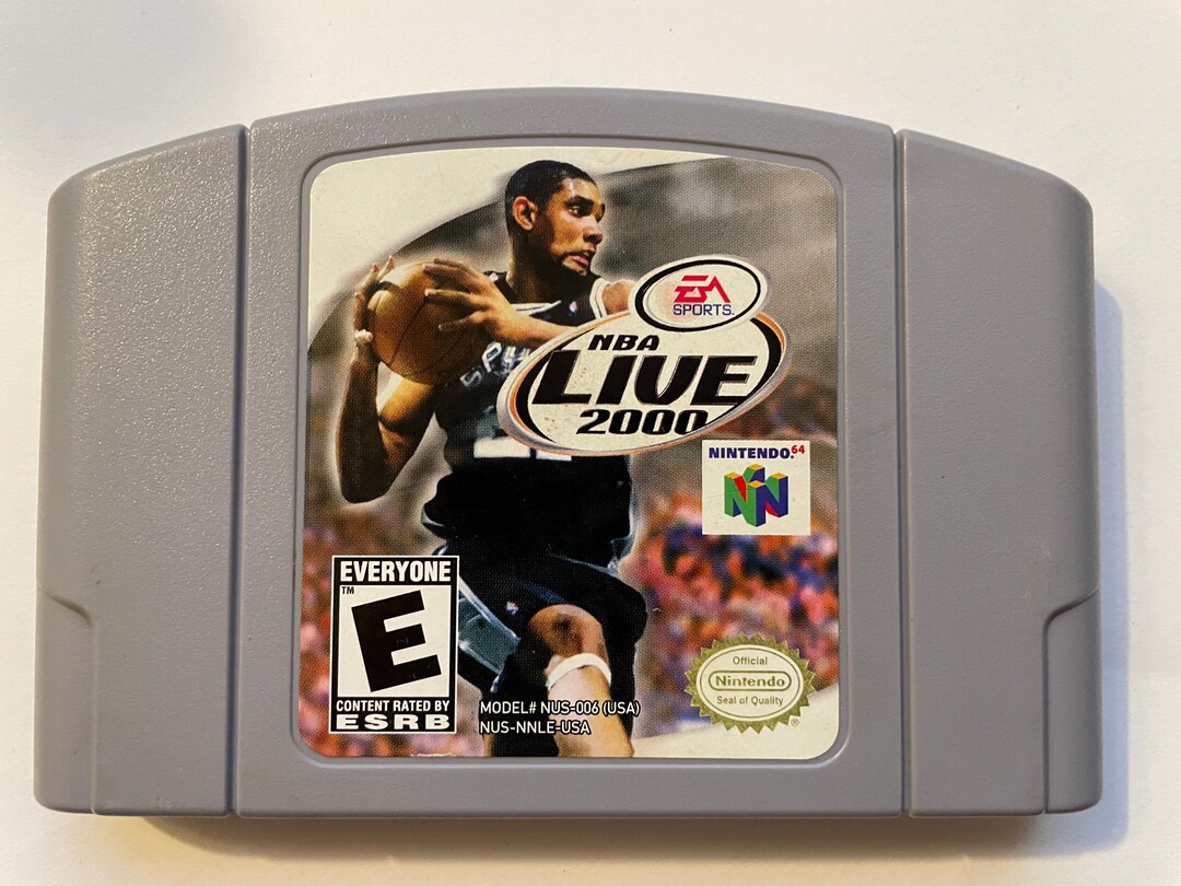 Authentic Nintendo 64 NBA Live 2000 Game Cart - Etsy