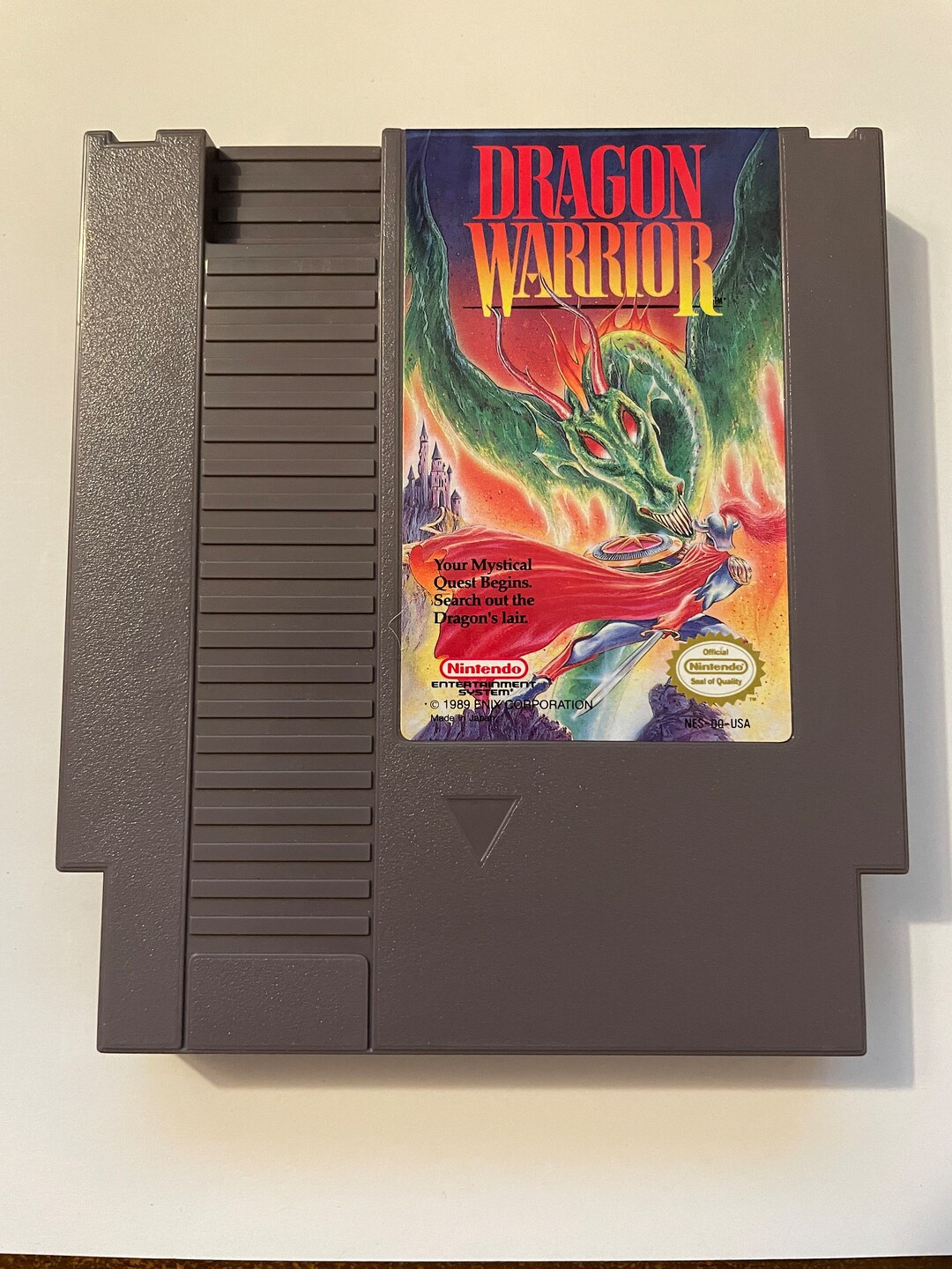 Authentic Nintendo nes Dragon Warrior - Etsy
