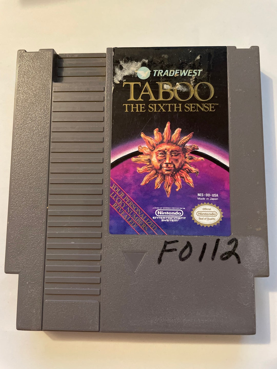 Authentic Nintendo "nes" Taboo Game Cart. - Etsy