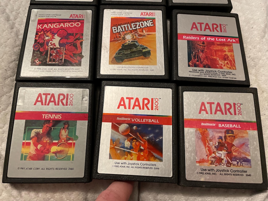 Atari 2600 Games Silver Covers #3 - Etsy