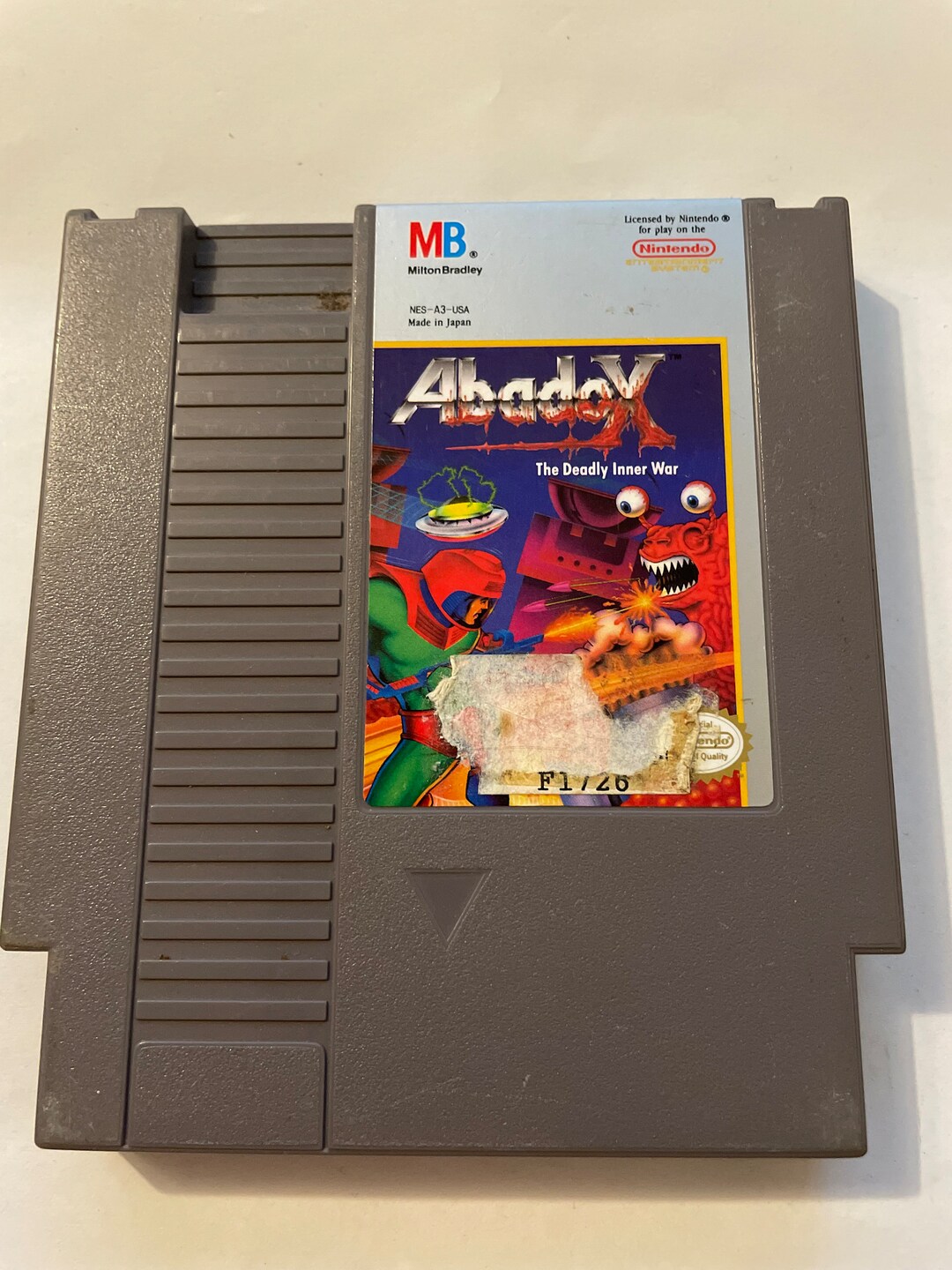 Authentic Nintendo "nes" Abadox Game Cart. - Etsy