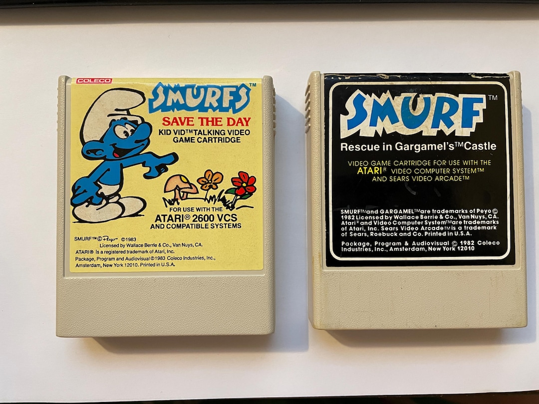 Authentic Atari Smurf Games - Etsy