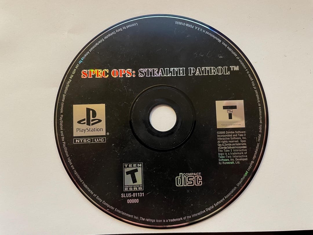 Sony Ps1 Loose Game Spec Ops: Stealth Patrol - Etsy
