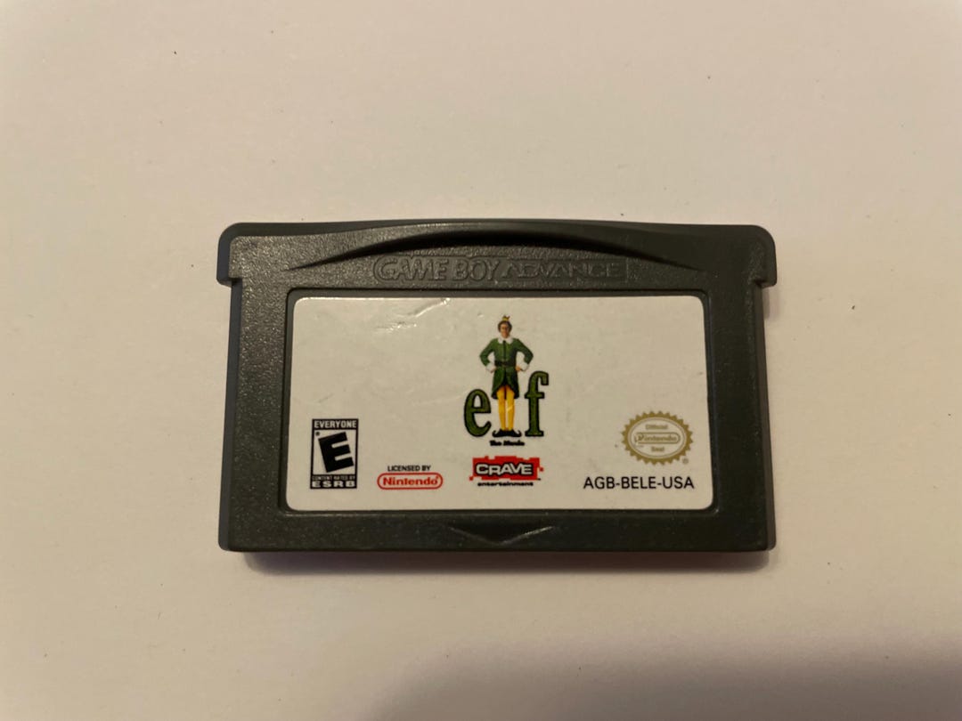 Authentic Game Boy Advance Elf Game Cart - Etsy