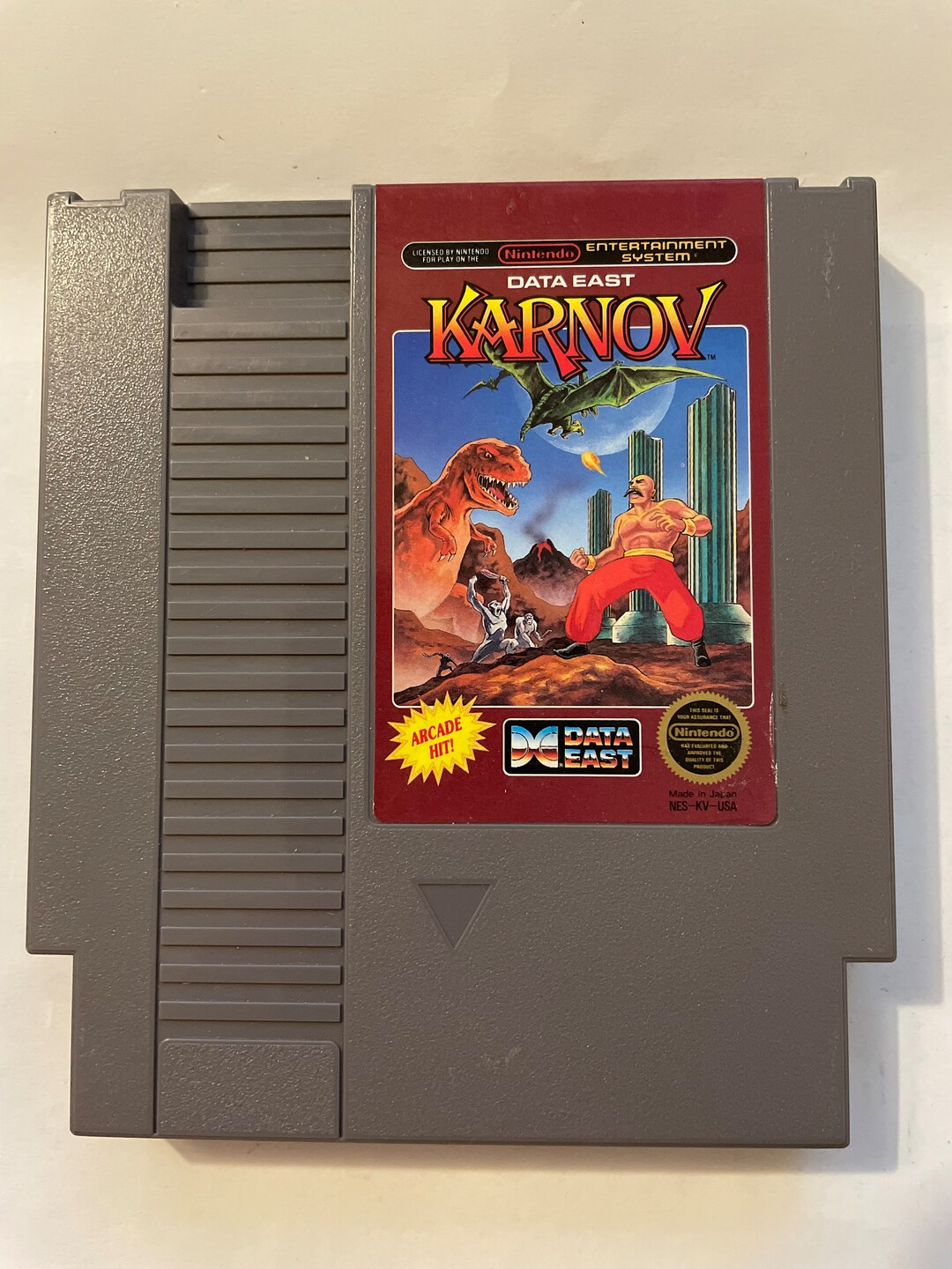 Authentic Nintendo nes Karnov Game Cart. - Etsy