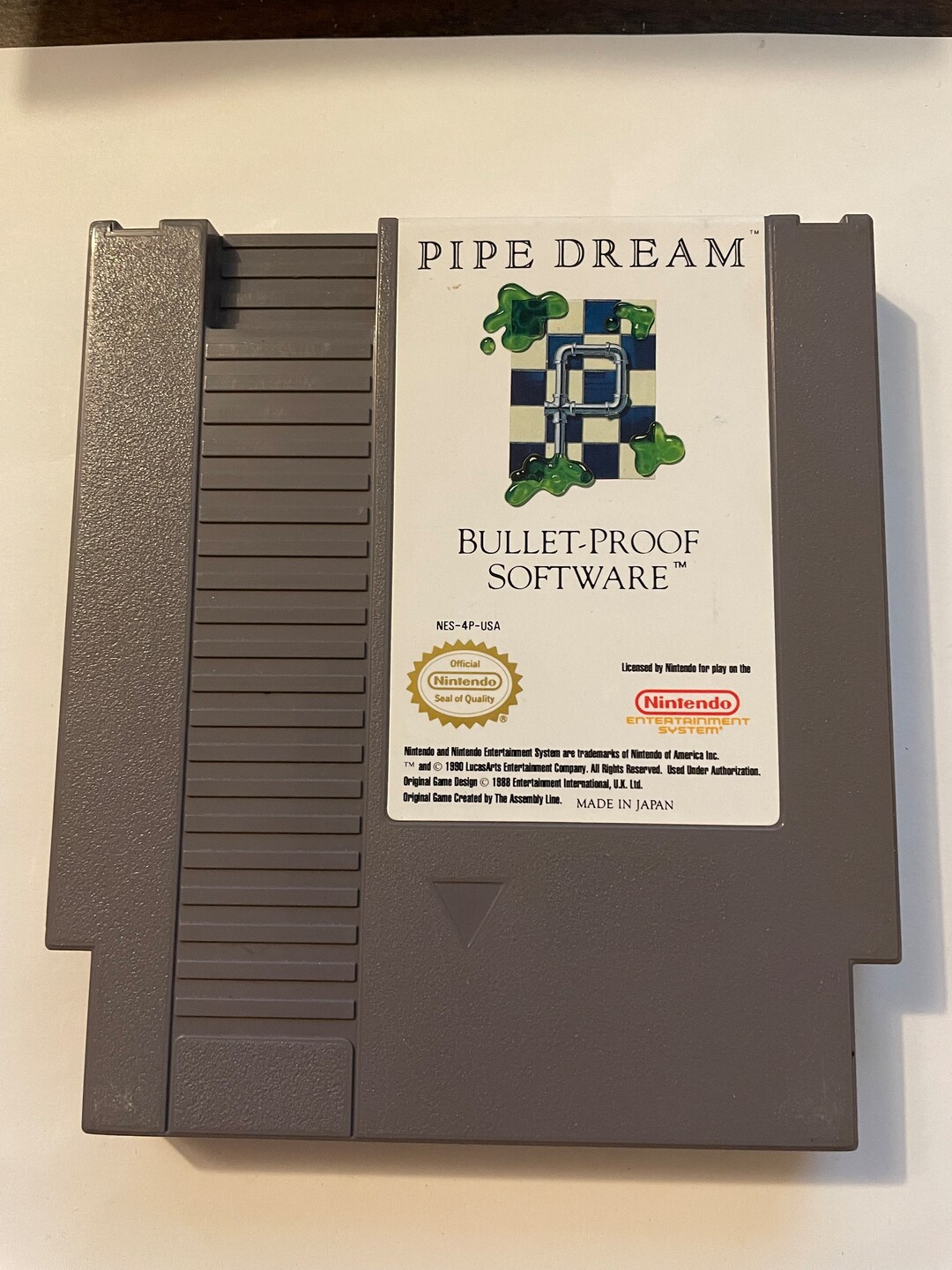Authentic Nintendo "nes" Pipe Dream Game Cart. - Etsy