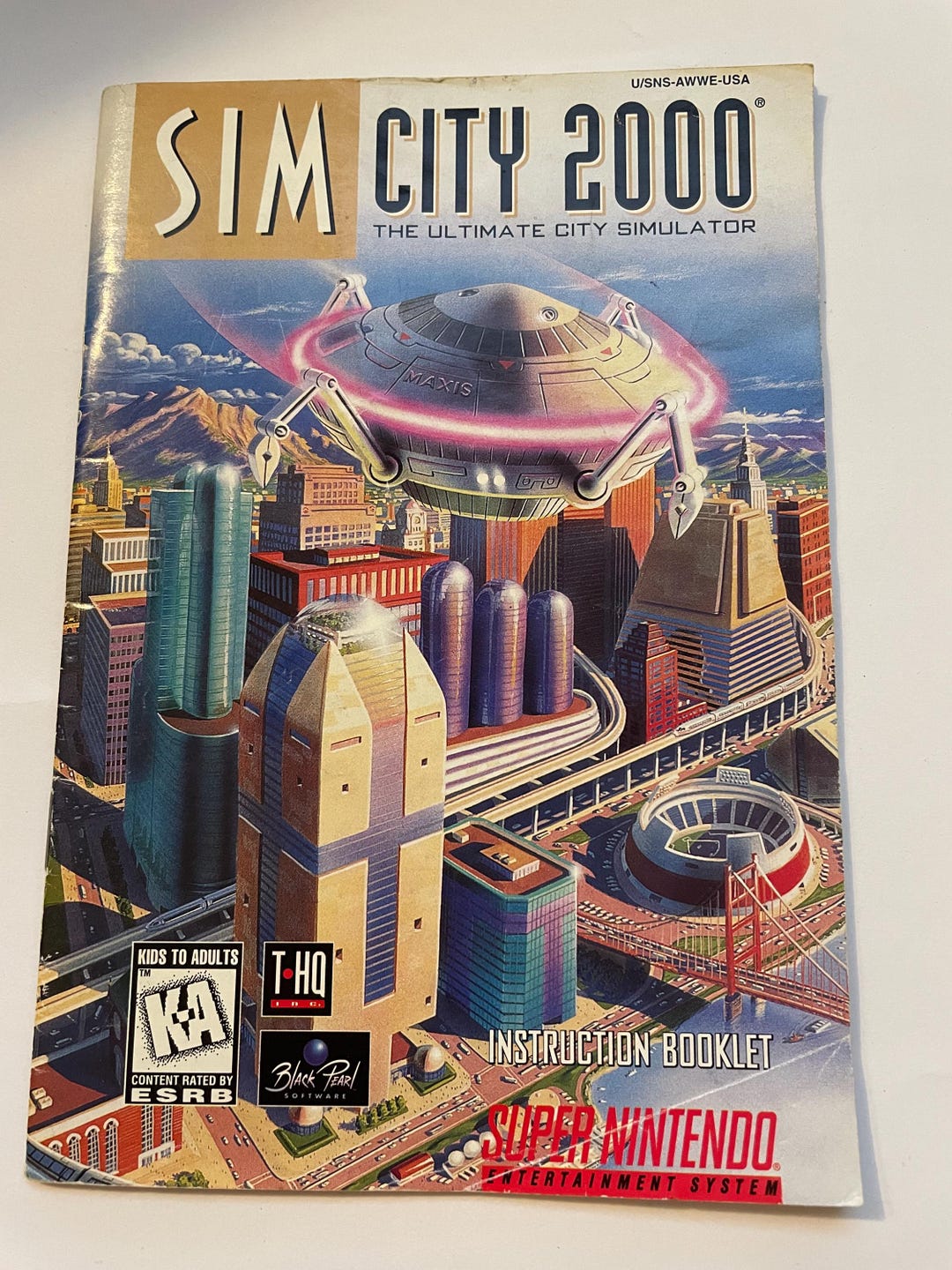 Authentic Sim City 2000 ( Snes ) Video Game Manual - Etsy