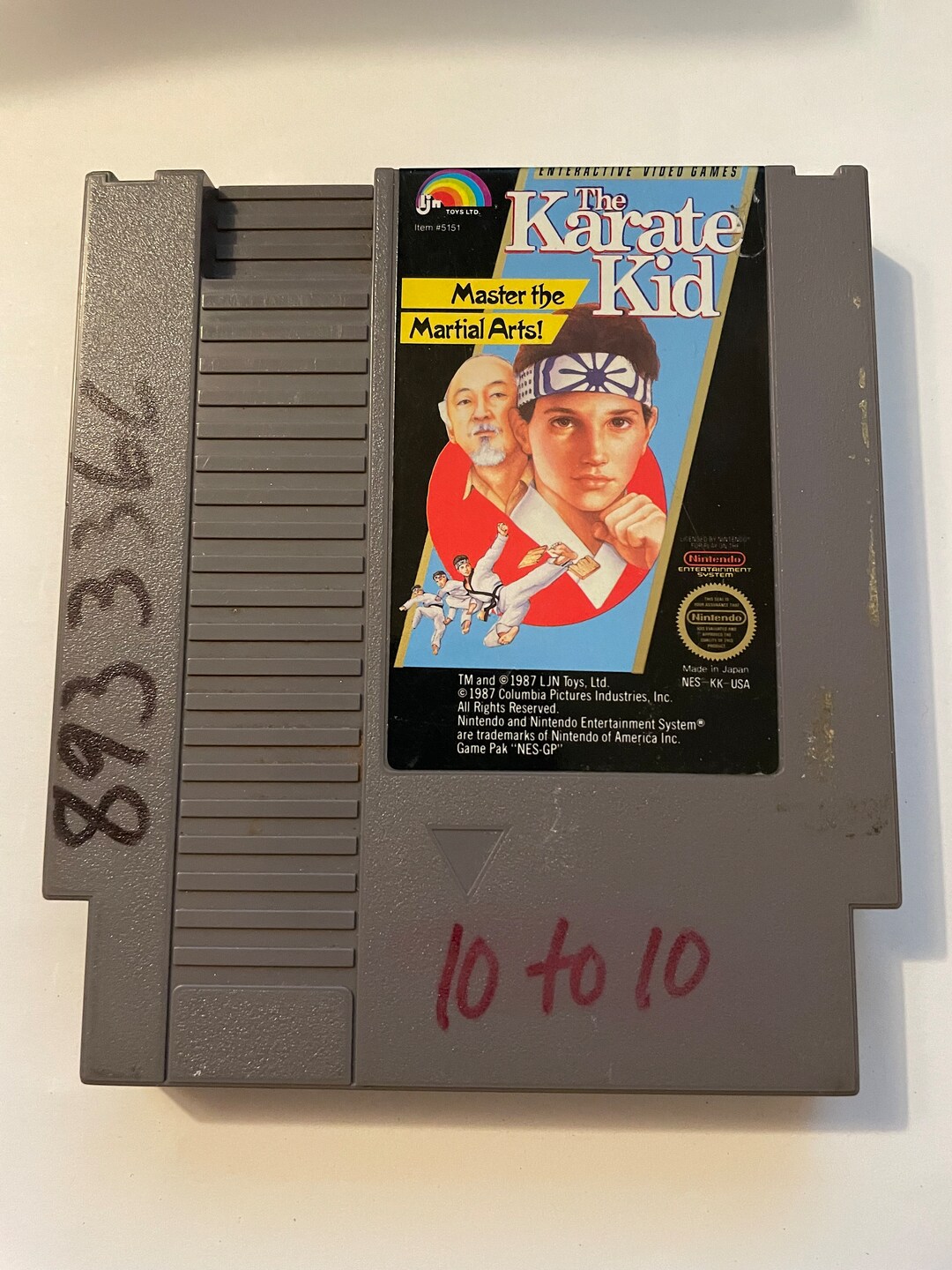 Authentic Nintendo "nes" the Karate Kid Game Cart. - Etsy