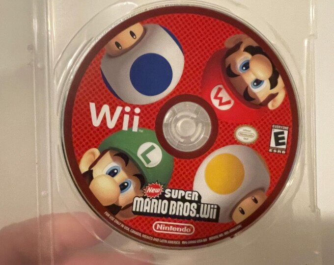 Wii New Super Mario Bros. Wii Game - Etsy