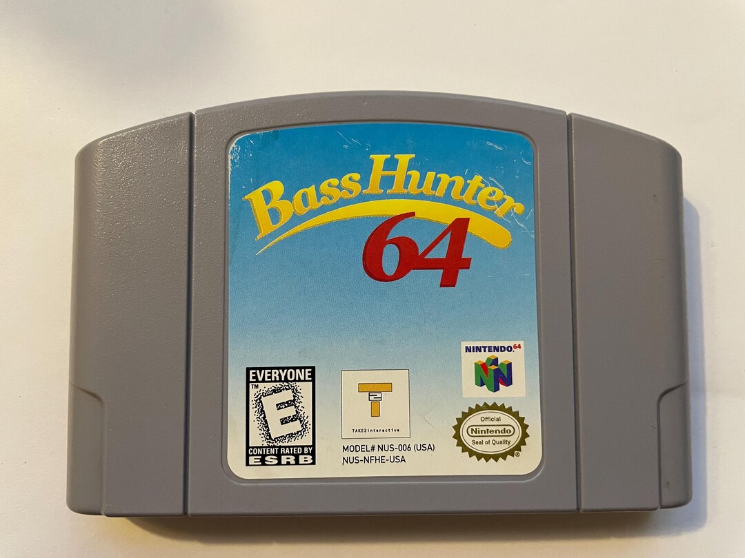 Authentic Nintendo 64 Bass Hunter 64 Game Cart - Etsy