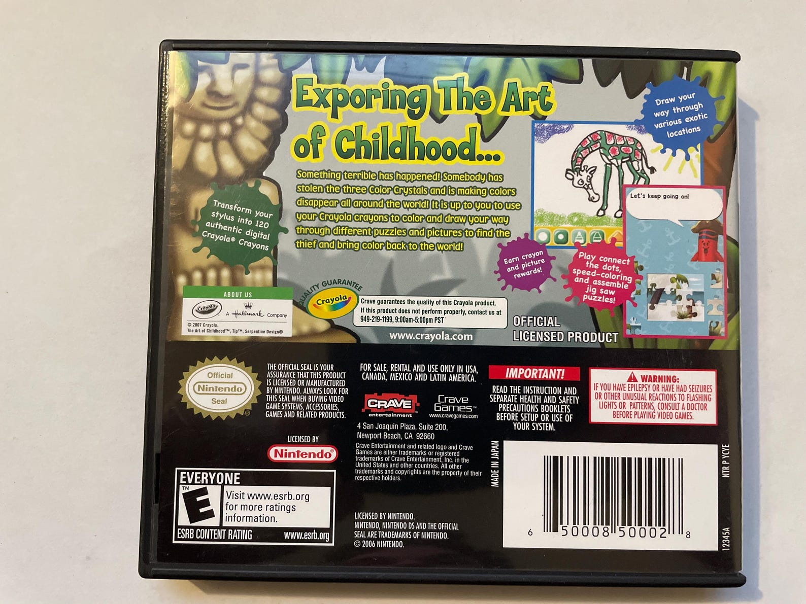 Authentic DS Crayola Treasure Adventures Game Cart - Etsy