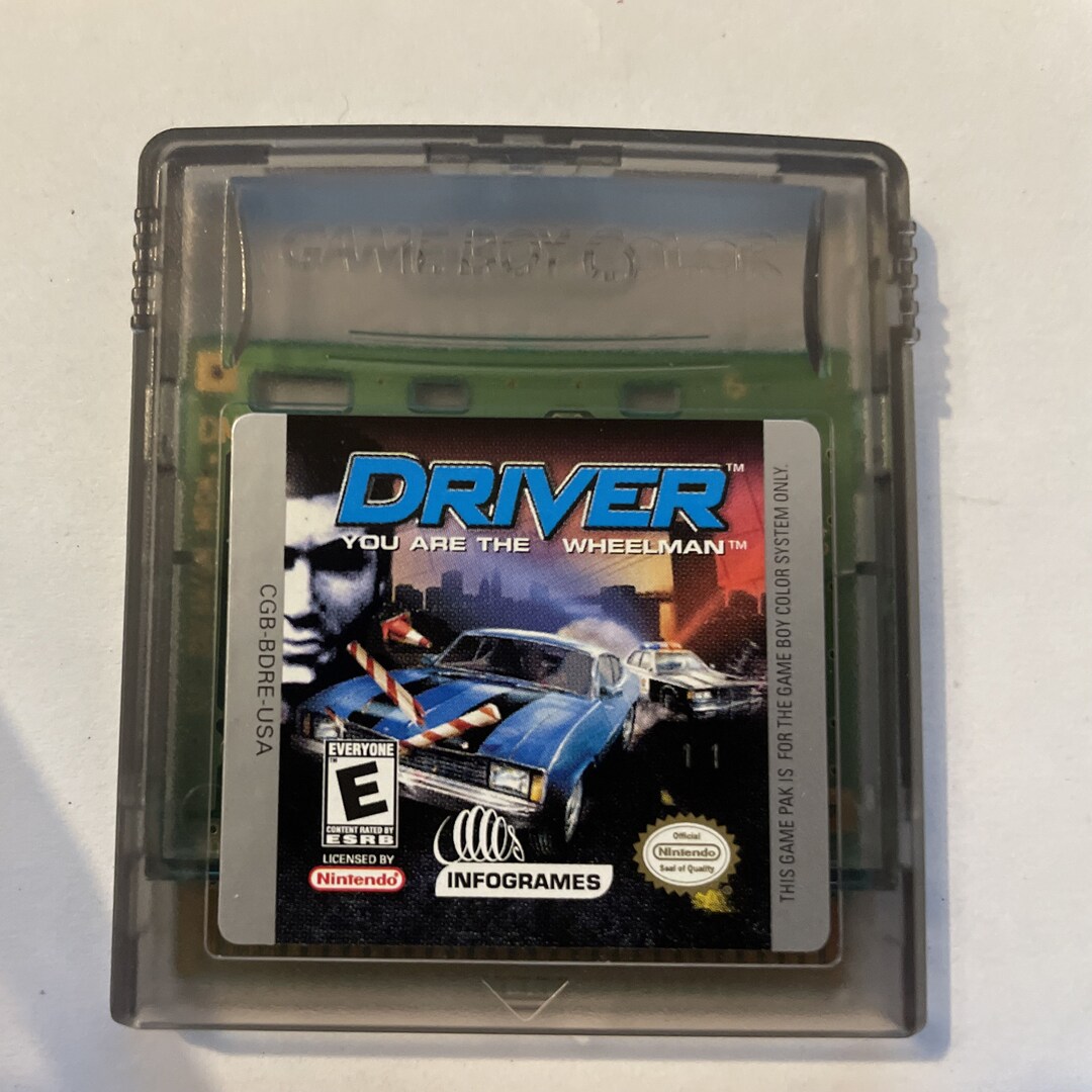 Authentic Game Boy Color Driver Game Cart - Etsy