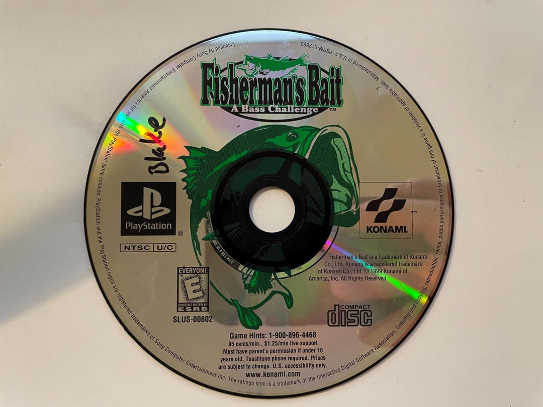 Sony Ps1 Loose Game Fisherman's Bait - Etsy