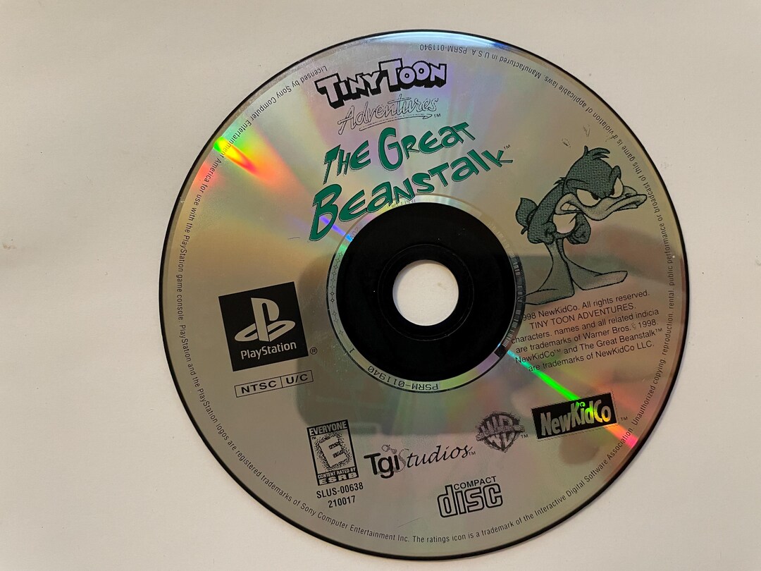 Sony Ps1 Loose Game Tiny Toon Adventures the Great Beanstalk - Etsy