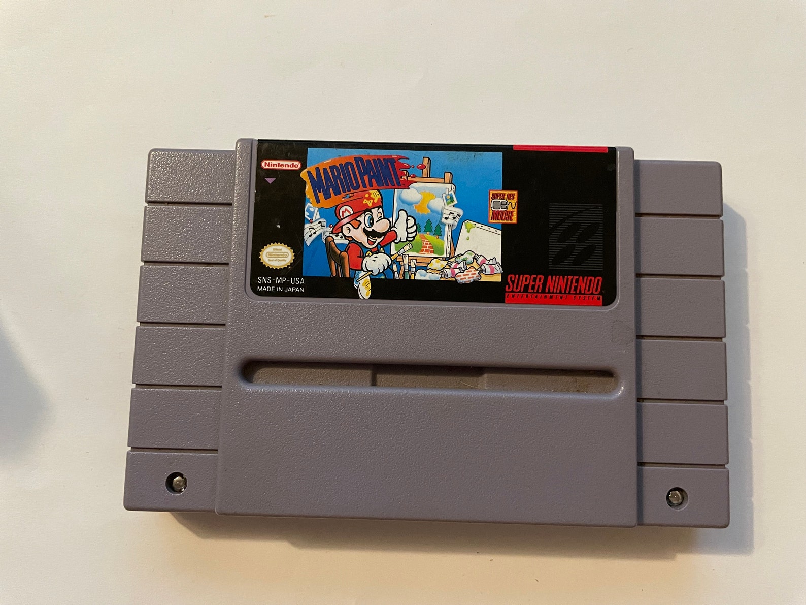 Authentic Super Nintendo Mario Paint Game Cart - Etsy