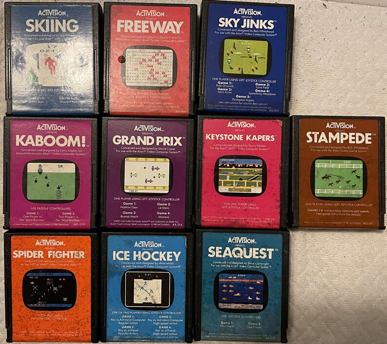 Atari 2600 Games Activision 3 - Etsy