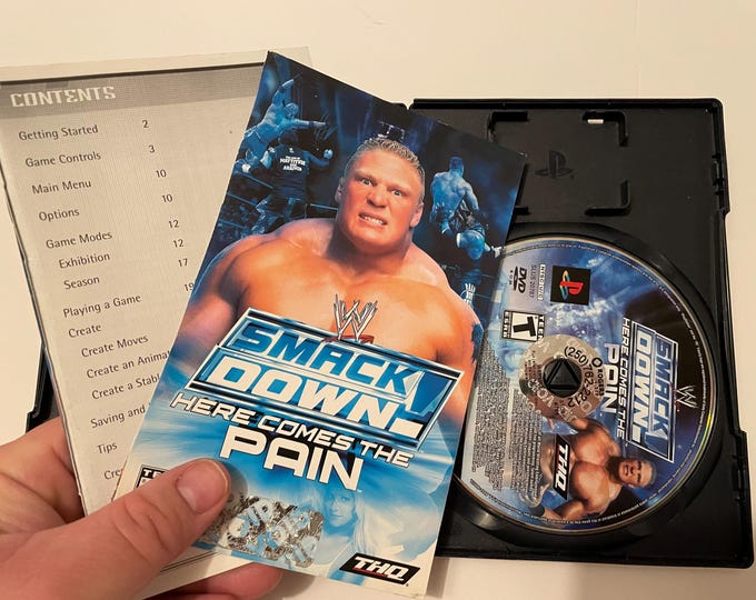 PS2 WWF Smackdown Here Comes the Pain Game - Etsy