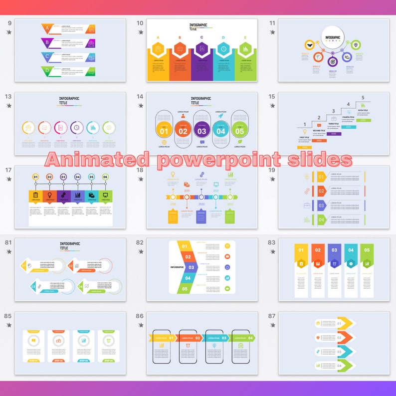 100 Animated Powerpoint Slides, Powerpoint Templates, Infographic ...