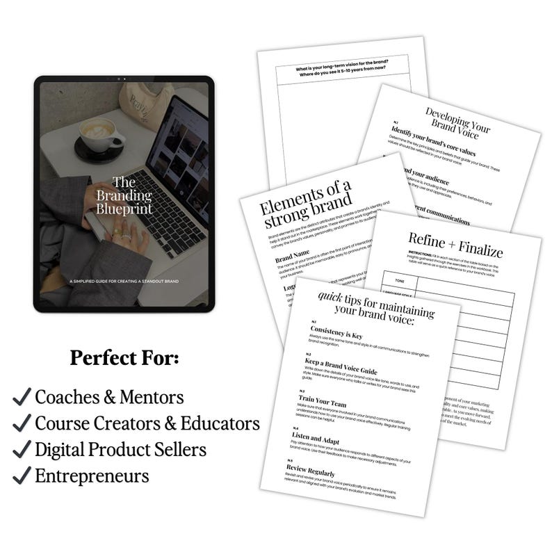 Brand Strategy Workbook: Editable Branding Guide With PLR/MRR (digital ...
