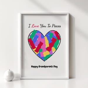 Grandparents Day Torn Paper Craft, Activities for Kids, Shredded Pieces ...