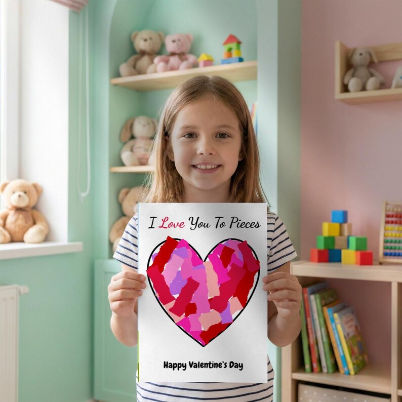 Valentine's Day Torn Paper Craft, Activities for Kids, Shredded Pieces ...