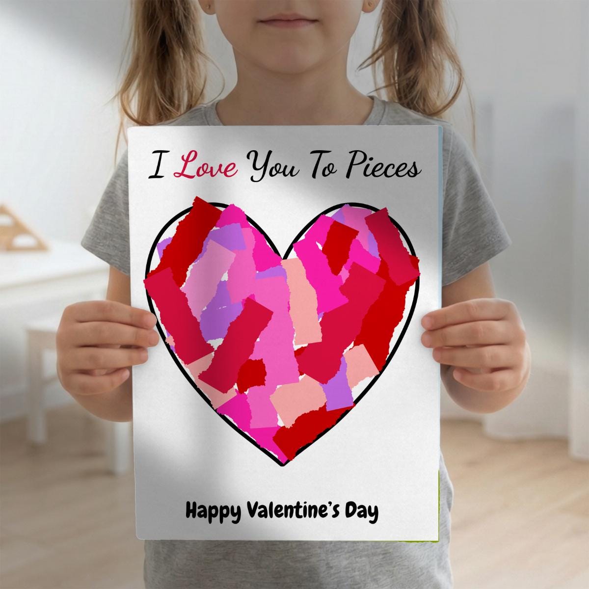 Valentine's Day Torn Paper Craft, Activities for Kids, Shredded Pieces ...