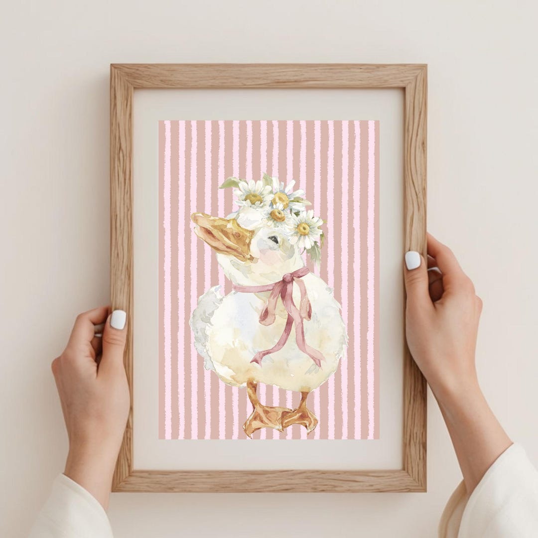 Easter Chick, Printable Wall Art, Boho Easter Decor, Easter Wall Art ...