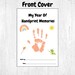 Handprint Art Memory Book: Printable Kids Calendar Keepsake (PDF) - Etsy