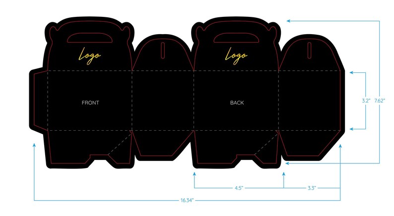 Gable Box Templates + Mockups | DIY Handle Box | Happy Meal Box ...