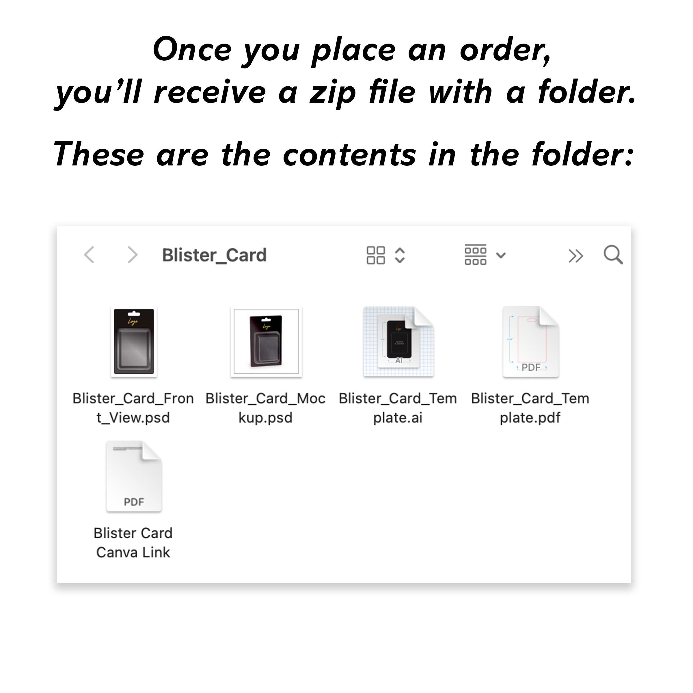 Blister Card Mockup Templates: DIY Packaging Design - Canva & Adobe - Etsy