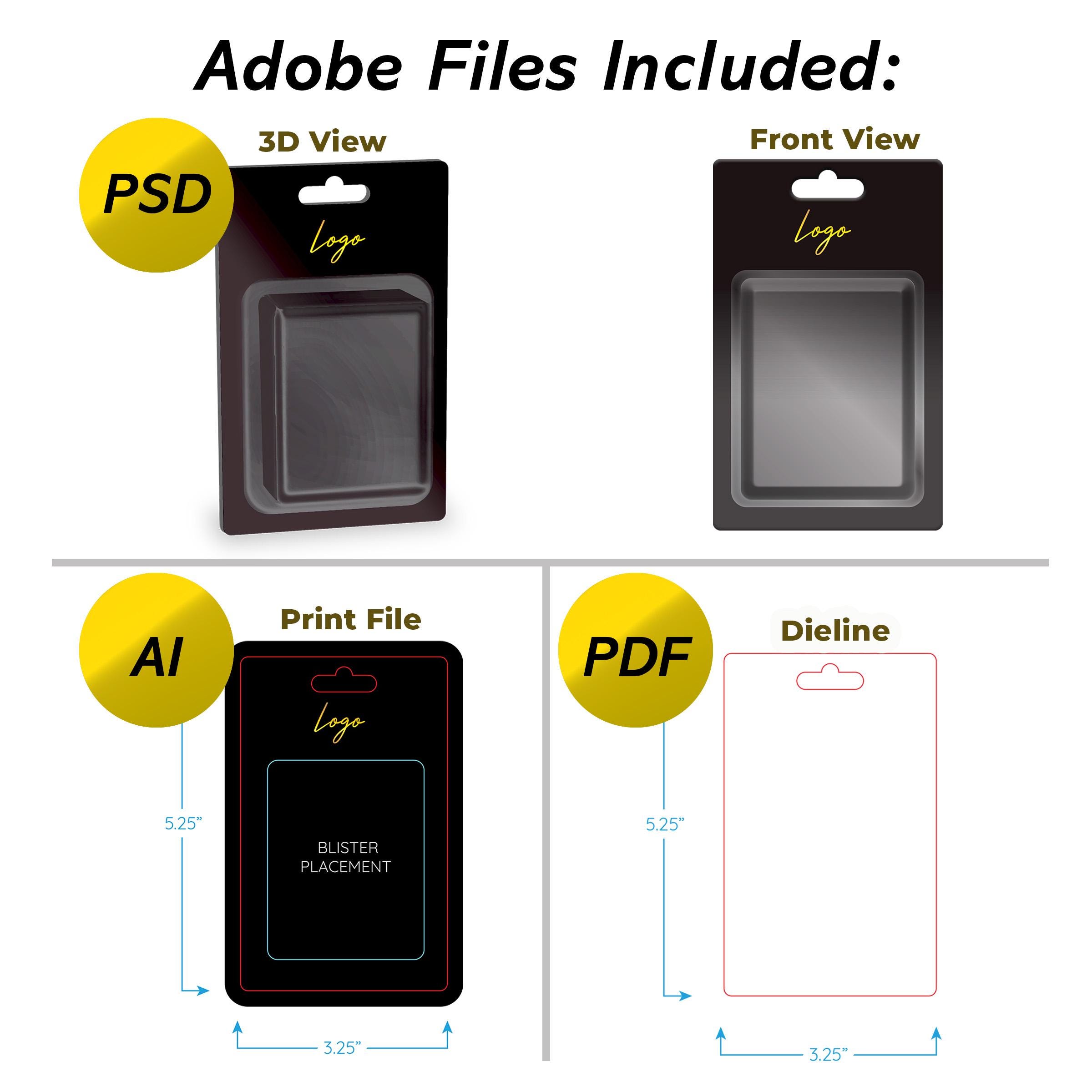 Blister Card Mockup Templates: DIY Packaging Design - Canva & Adobe - Etsy