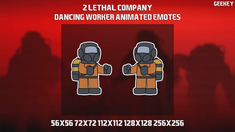 2 Animated Lethal Company Dancing Worker Emotes for Twitch, Youtube and ...