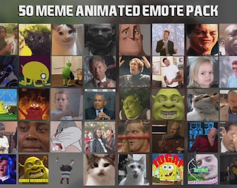 50 Animated Meme Emotes Pack for Twitch and Discord 2 Twitch Meme ...