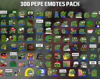 200 Animated Pepe Emotes Pack for Twitch, Youtube and Discord Twitch ...