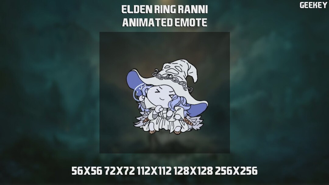 Elden Ring Ranni Animated Emote for Twitch, Youtube and Discord Elden ...