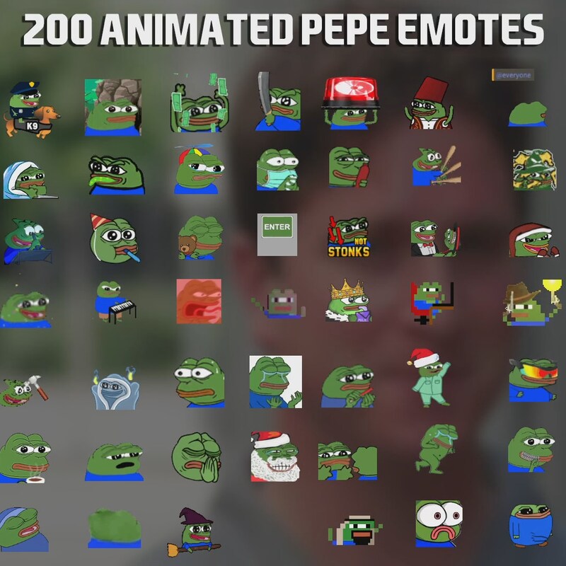 Animated Pepe Emotes - Etsy