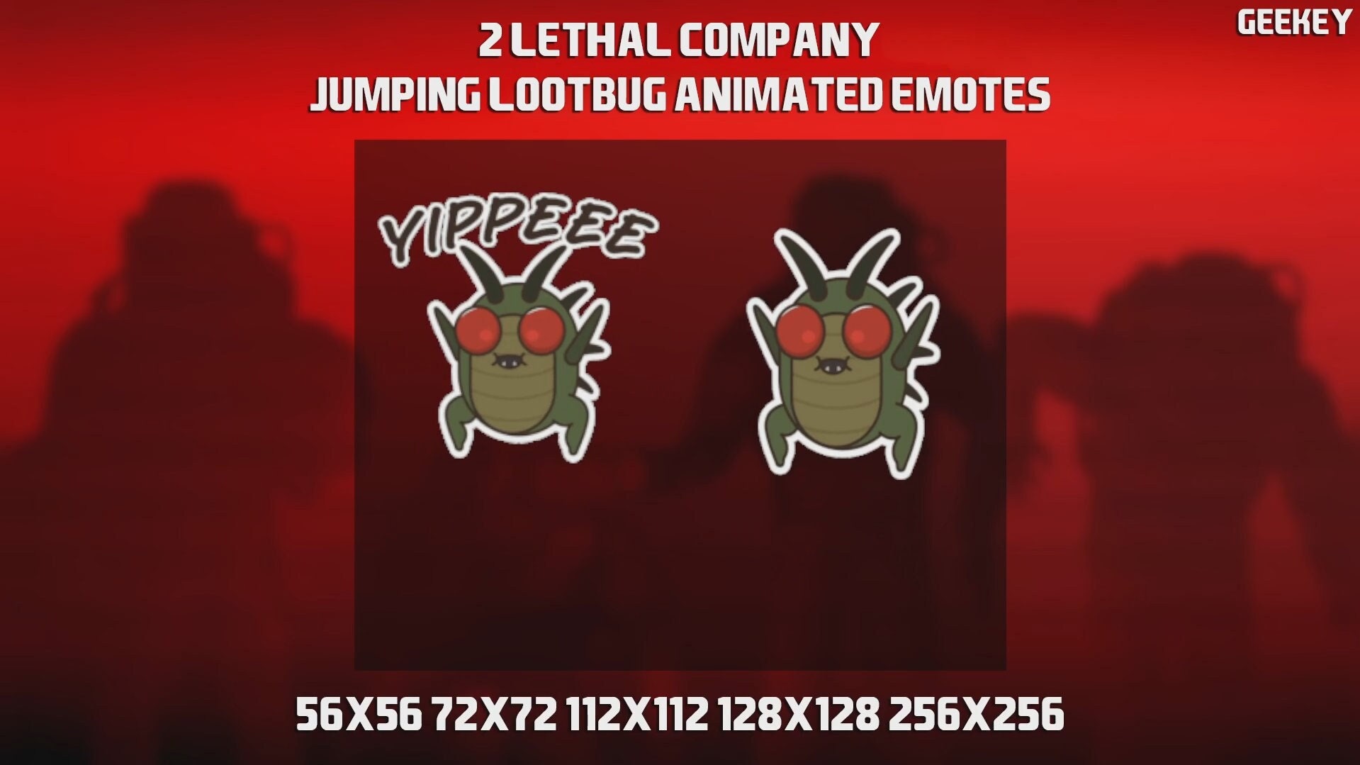 2 Animated Lethal Company Jumping Lootbug Emotes for Twitch, Youtube ...