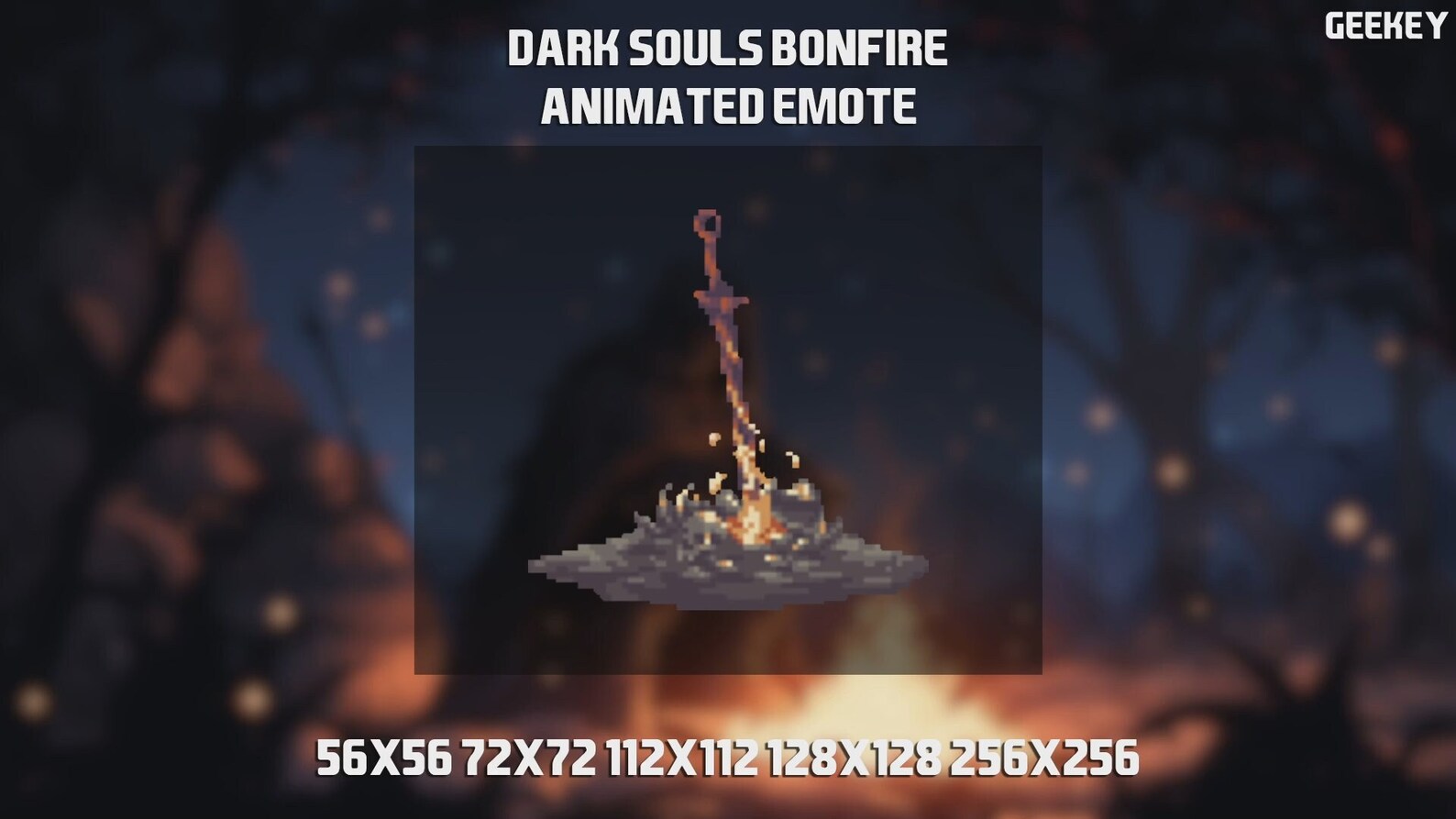 Animated Dark Souls Bonfire Emote for Twitch, Youtube and Discord Dark ...
