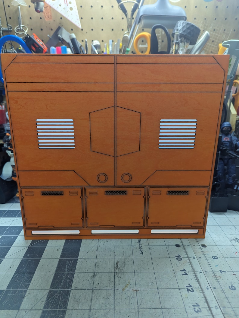 Sci-fi Action Figure Diorama 1/12 Scale Wall Panel - Etsy