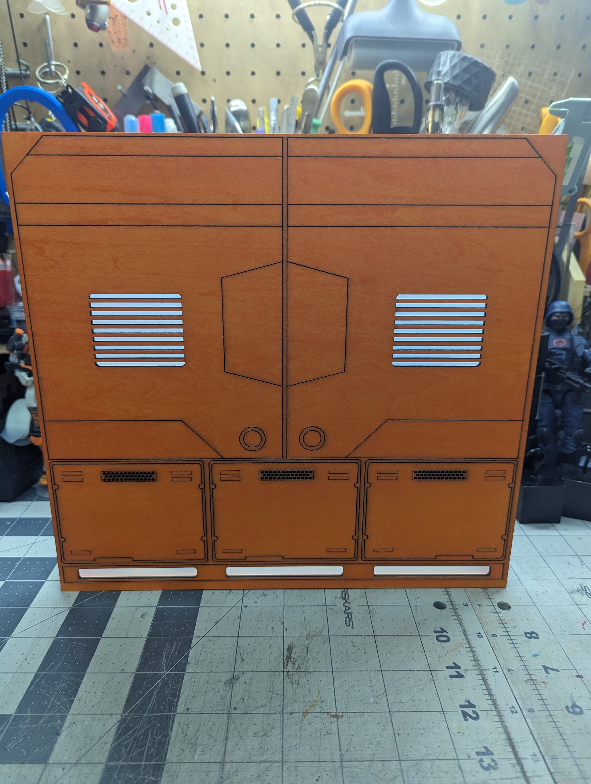 Sci-fi Action Figure Diorama 1/12 Scale Wall Panel - Etsy