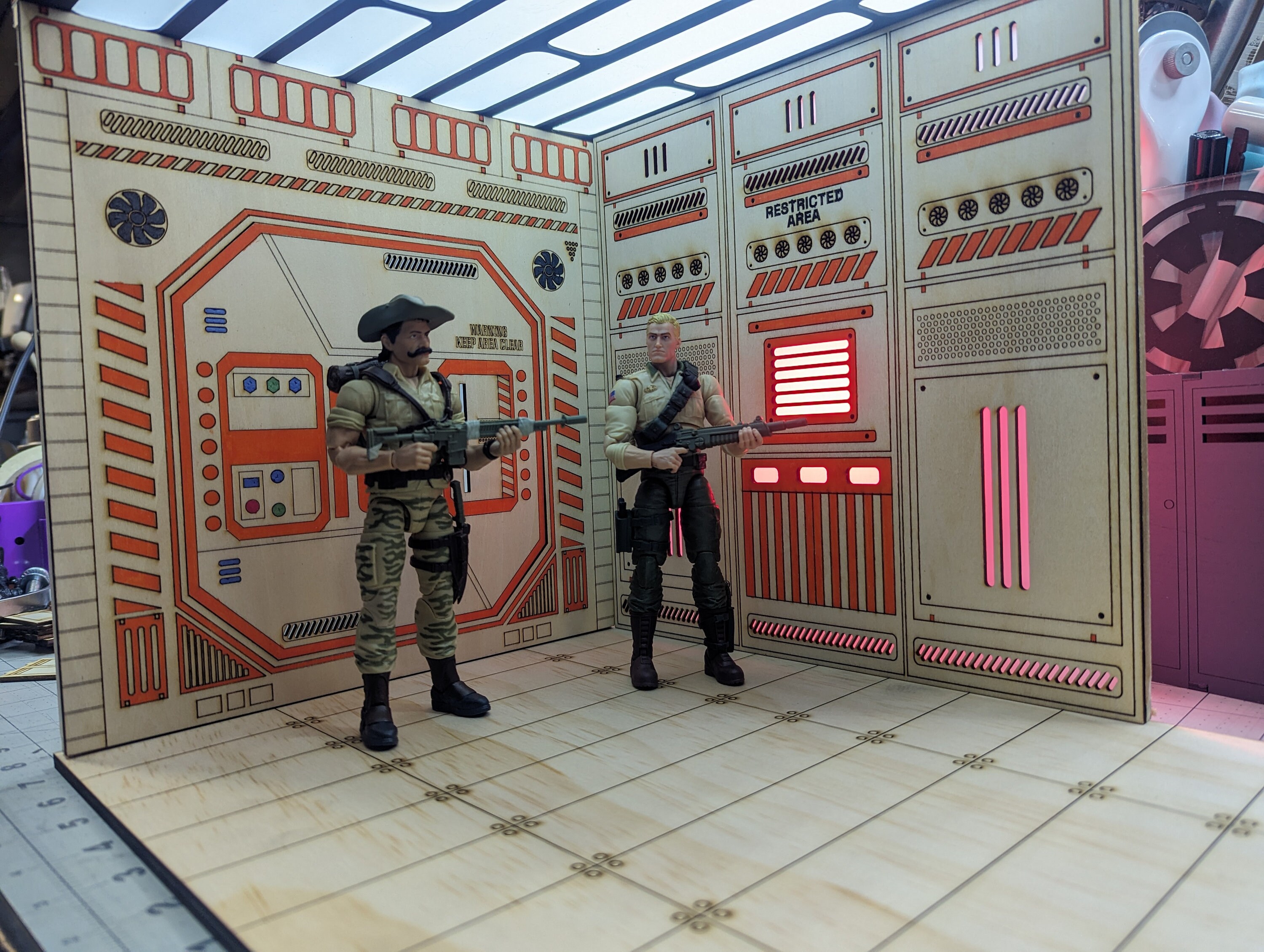 Sector 5 Action Figure Diorama 1/12 Scale Wall Panels - Etsy