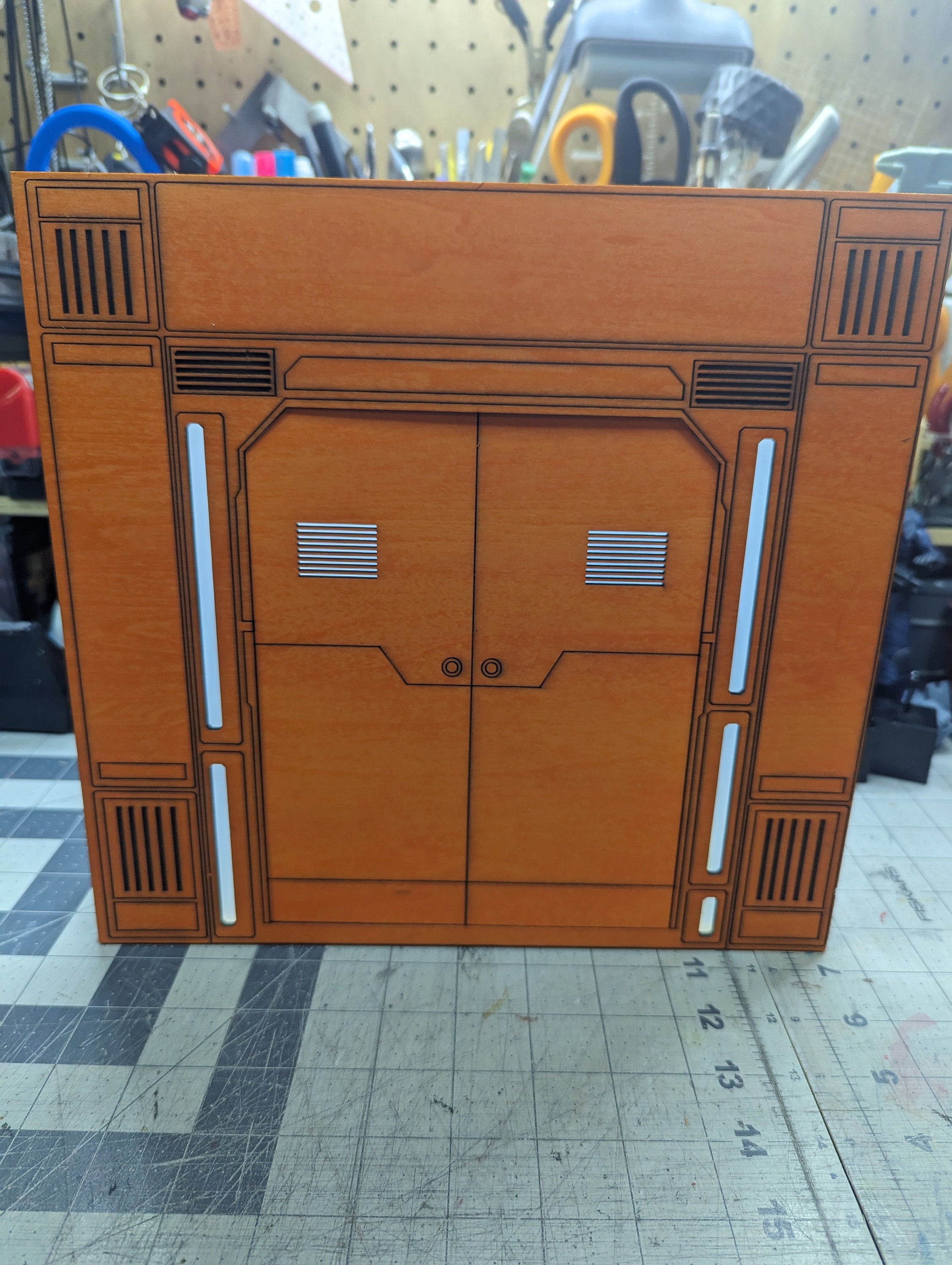 Sci-fi Action Figure Diorama 1/12 Scale Wall Panel - Etsy