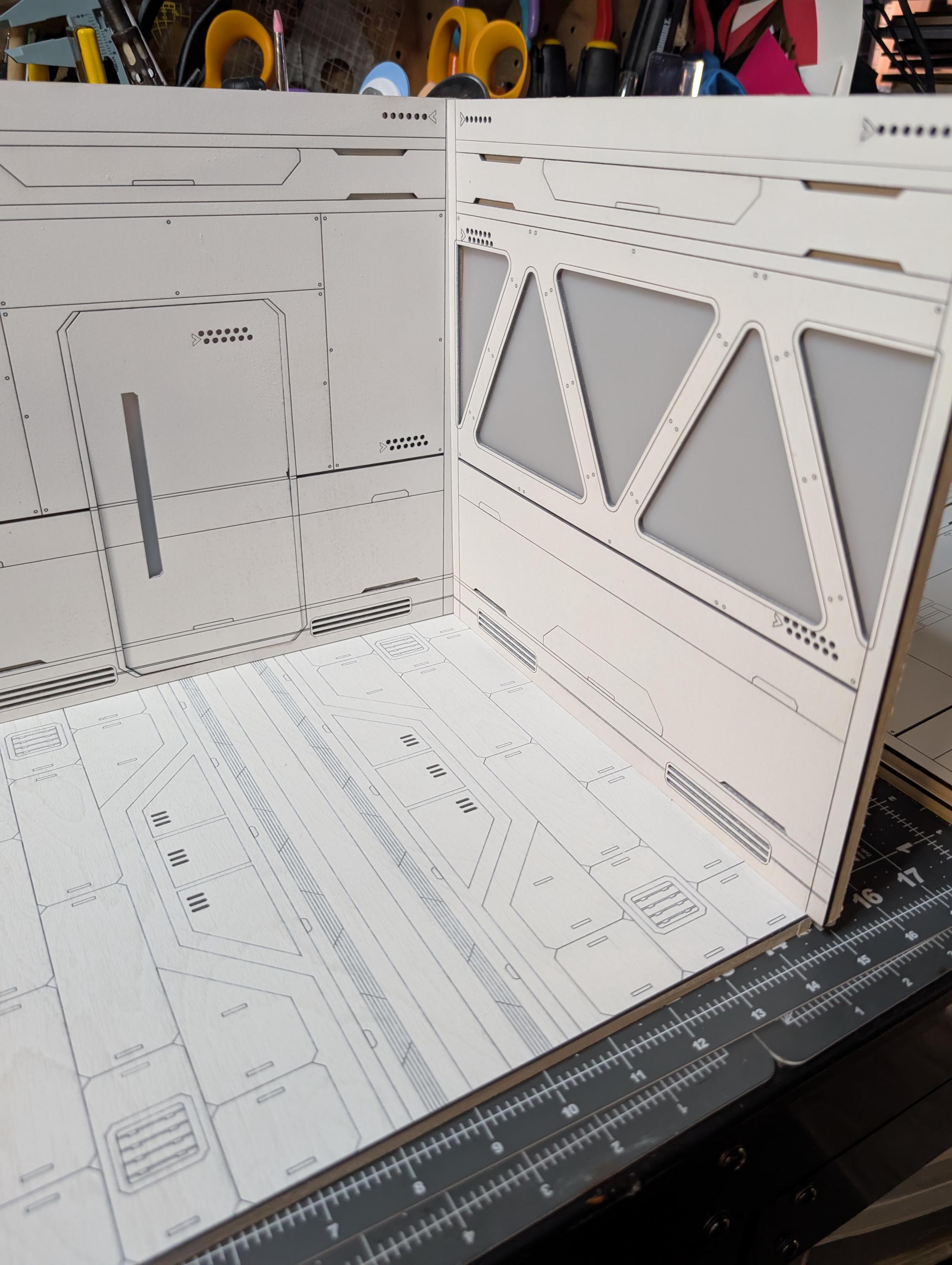 Spaceship Diorama Wall Panel for 1/12 Scale - Etsy