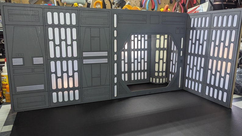 Star Wars Blaster Door Diorama Wall Panel 1/12 Scale - Etsy