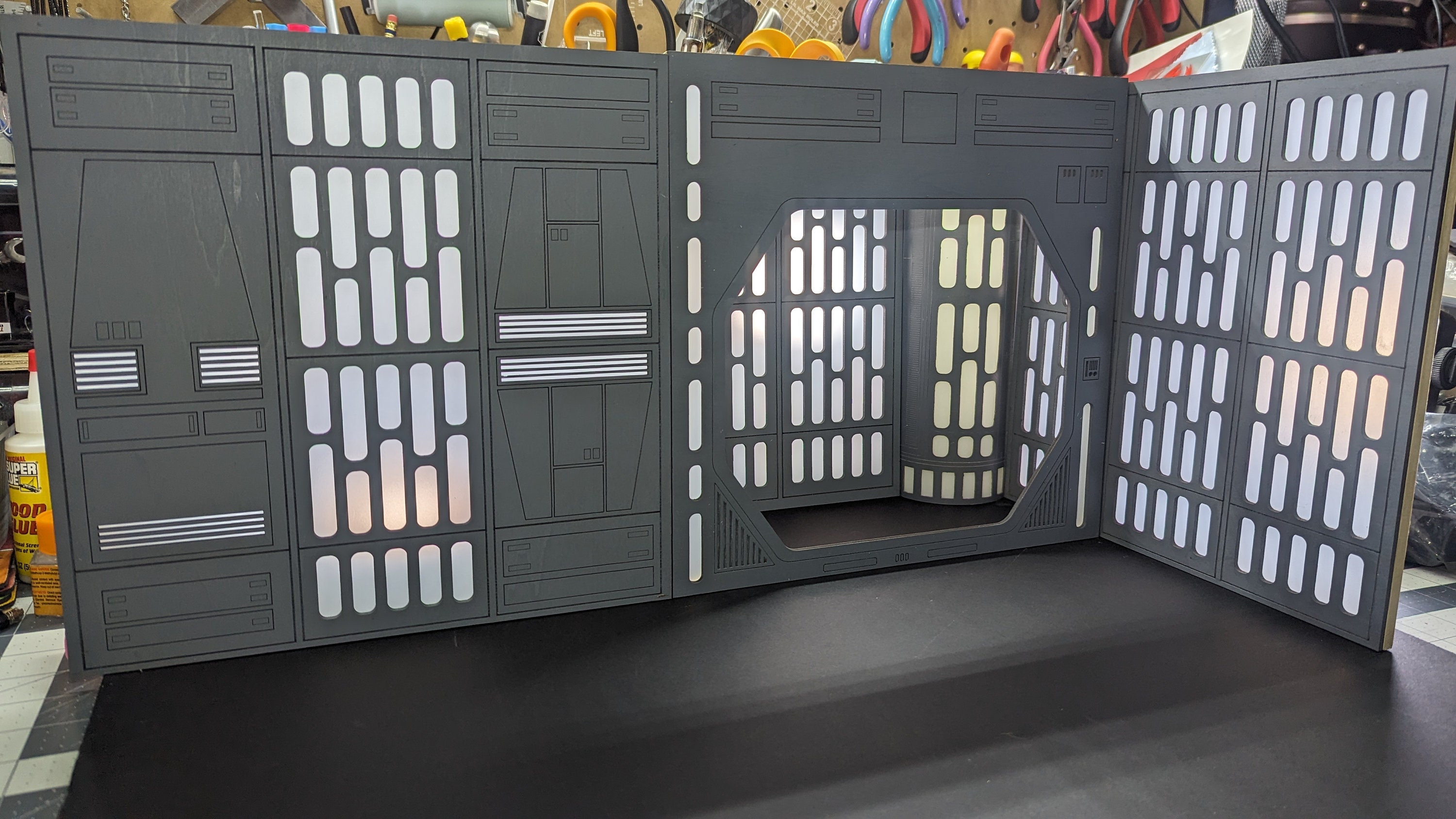 Star Wars Blaster Door Diorama Wall Panel 1/12 Scale - Etsy