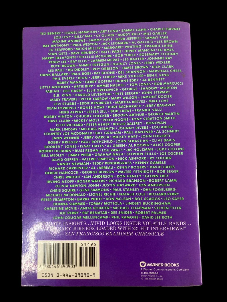 Book, off the Record by Joe Smith. MUSIC 1989 Good Condition for the ...