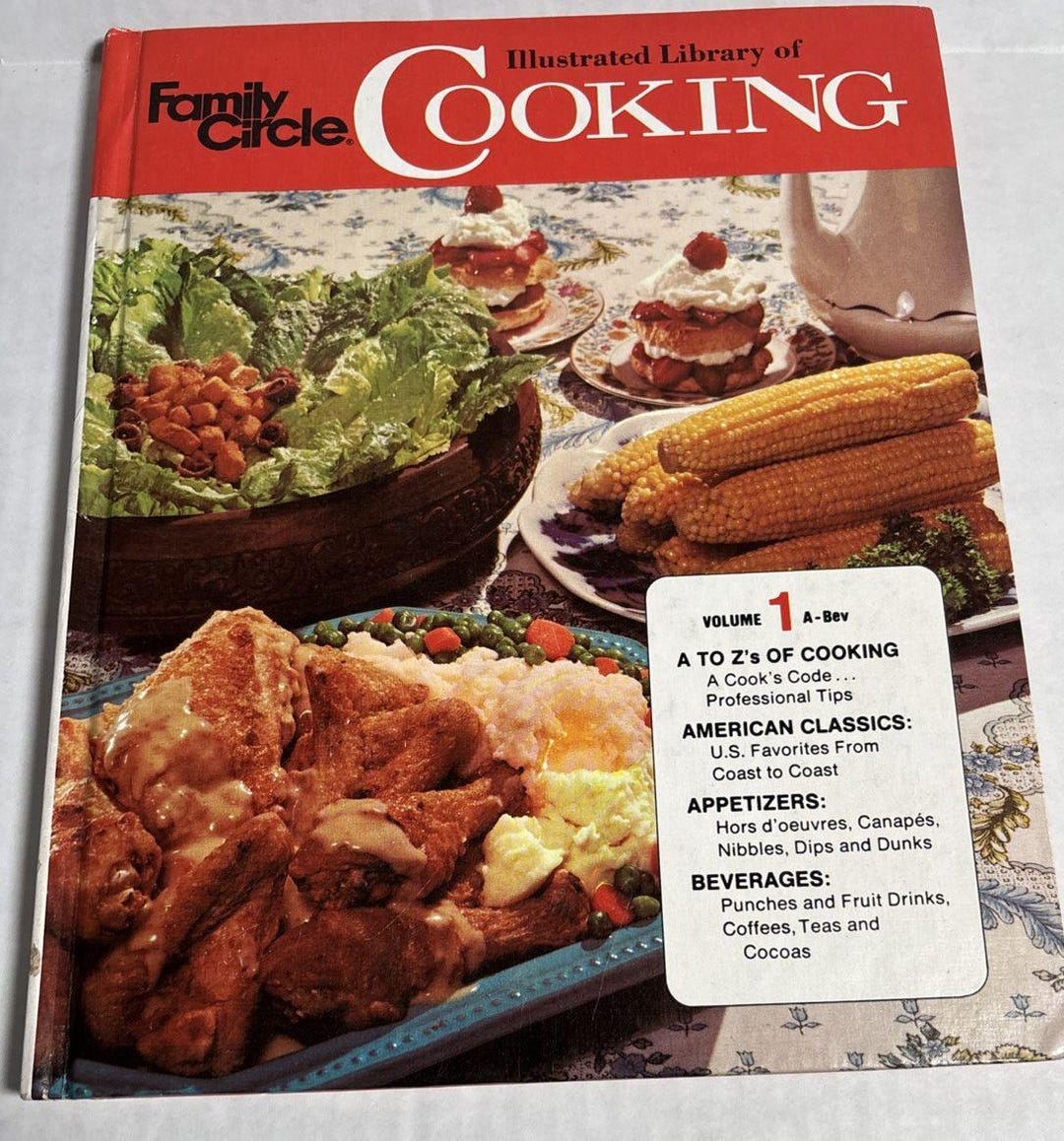 Vintage 1972 Family Circle Illustrated Library of Cooking Volume 1 ...