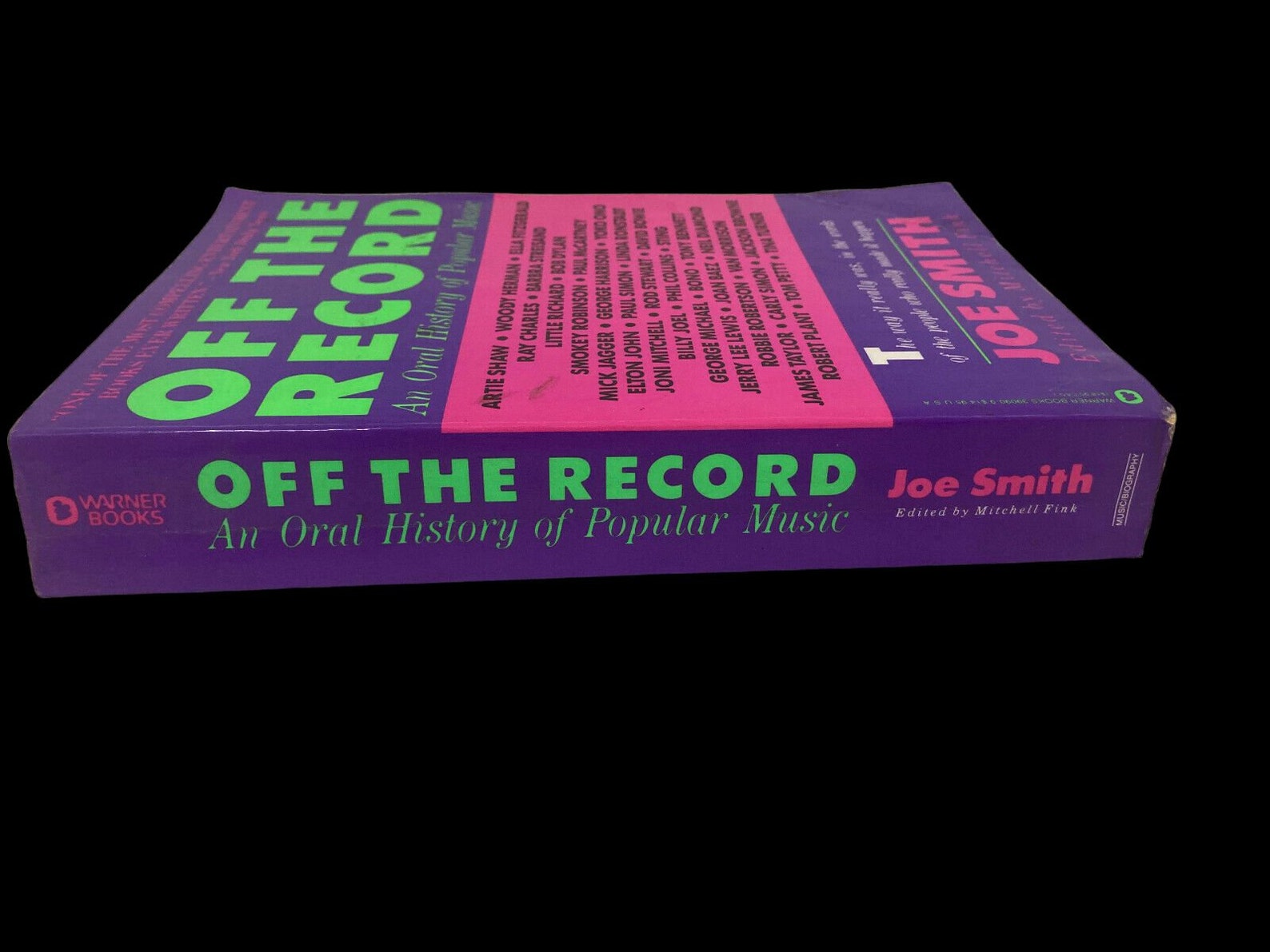 Book, off the Record by Joe Smith. MUSIC 1989 Good Condition for the ...
